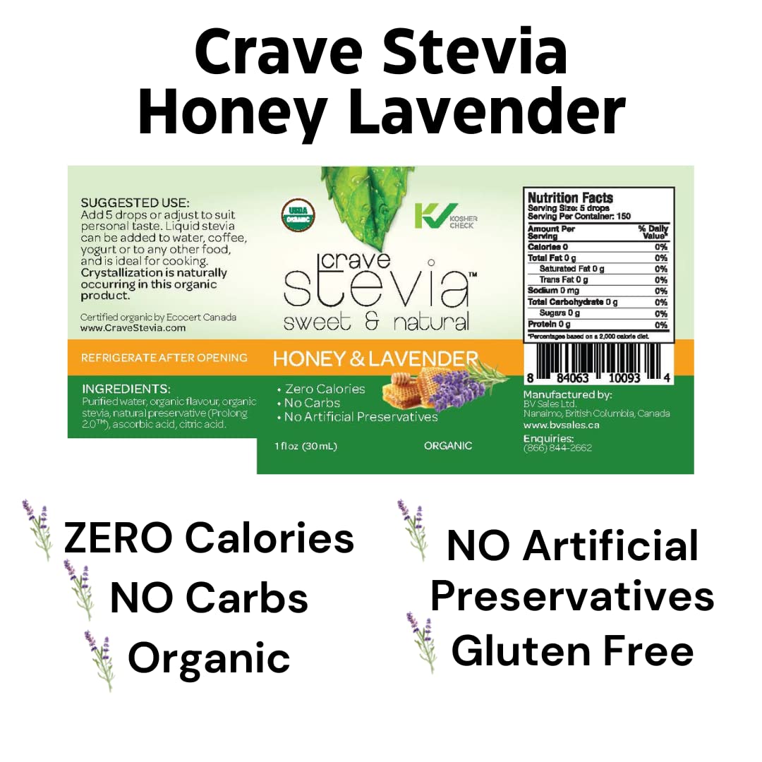 honey lavender stevia flavour profile