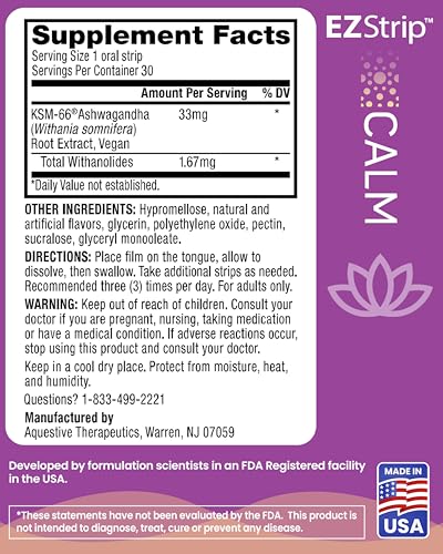 honey lemon flavour calming strips