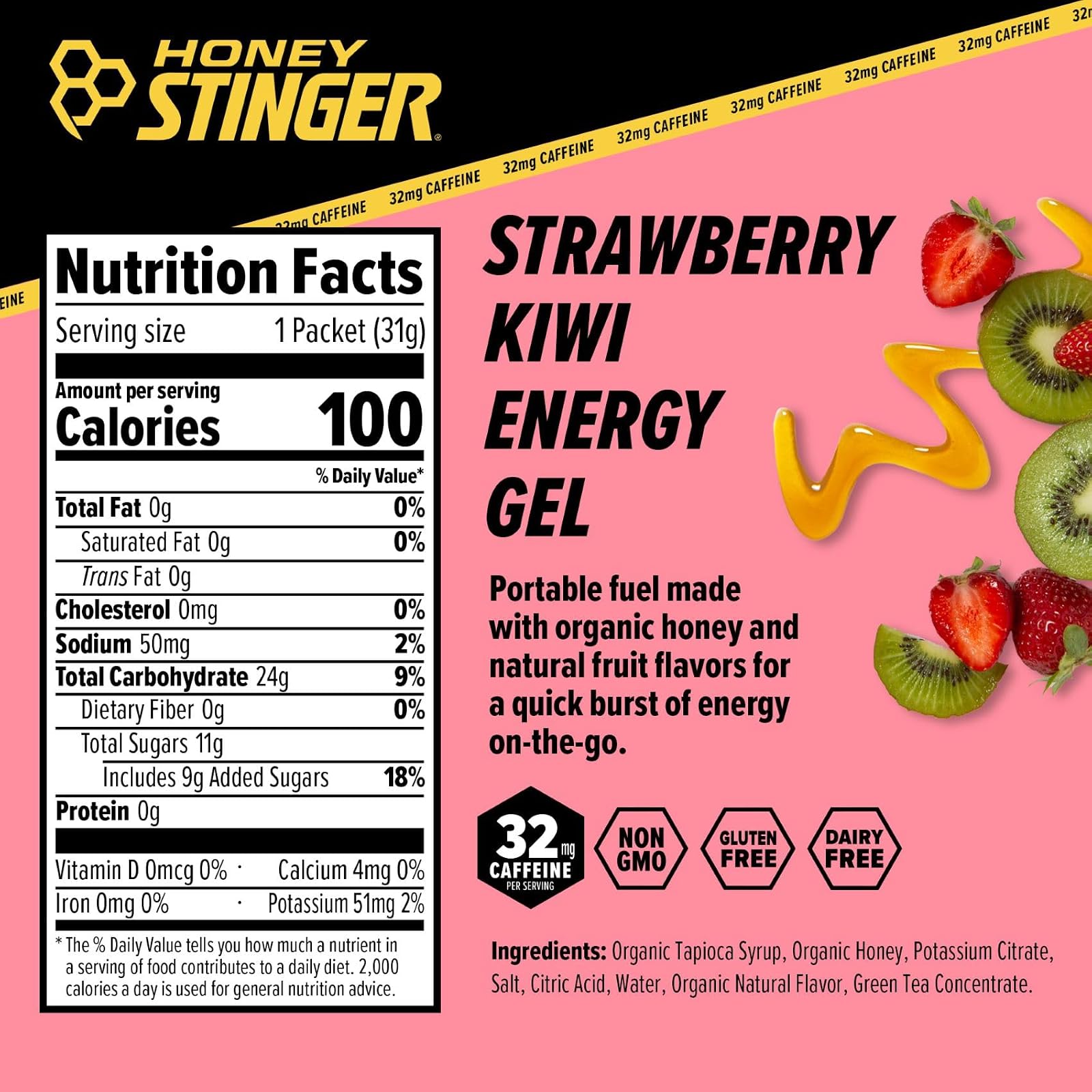 Honey Stinger gel for quick energy