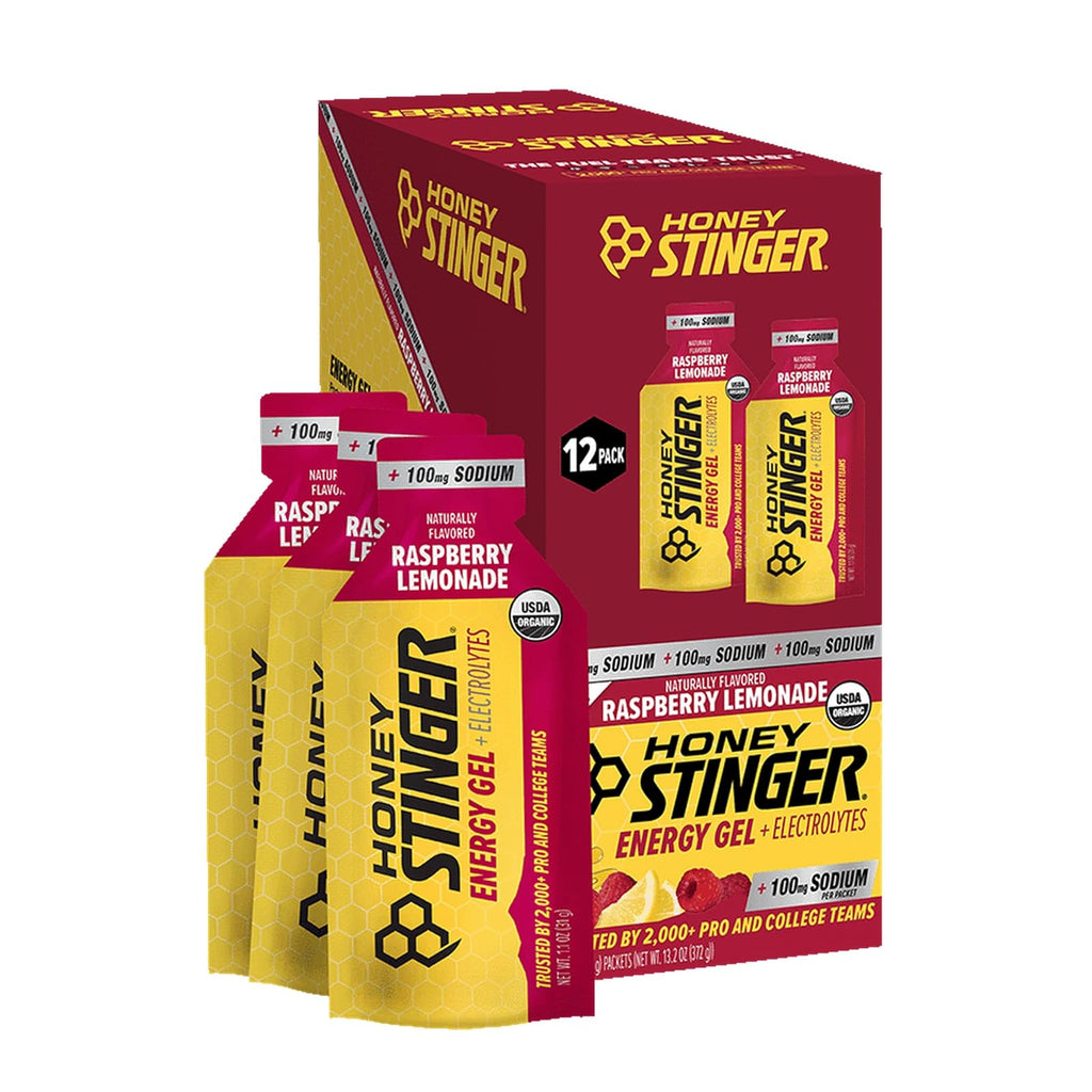 Honey Stinger raspberry lemonade gel