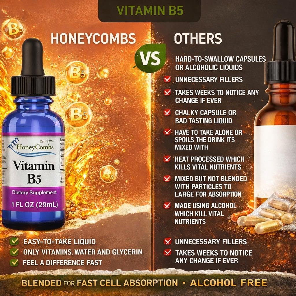 HoneyCombs B5 liquid for daily wellness
