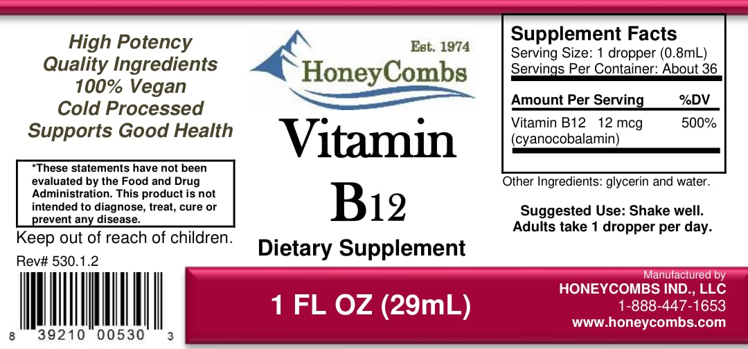HoneyCombs Vitamin B12 for immune support