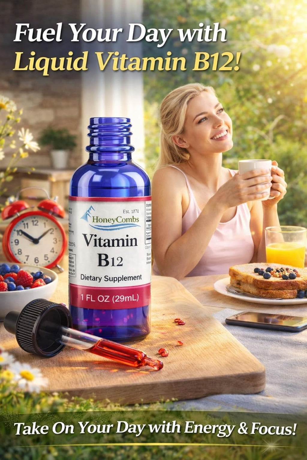 HoneyCombs Vitamin B12 supports brain health