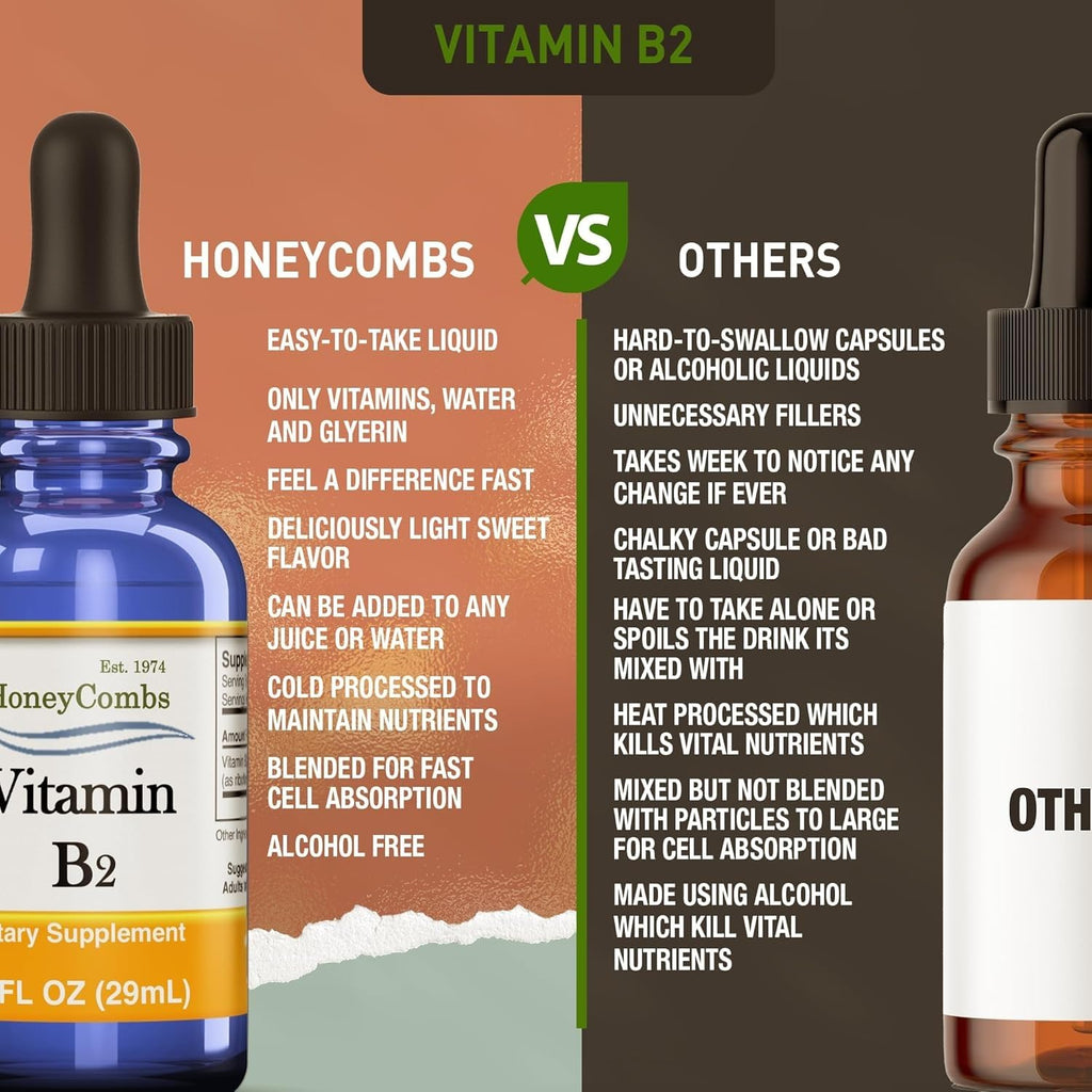 HoneyCombs Vitamin B2 for stress relief