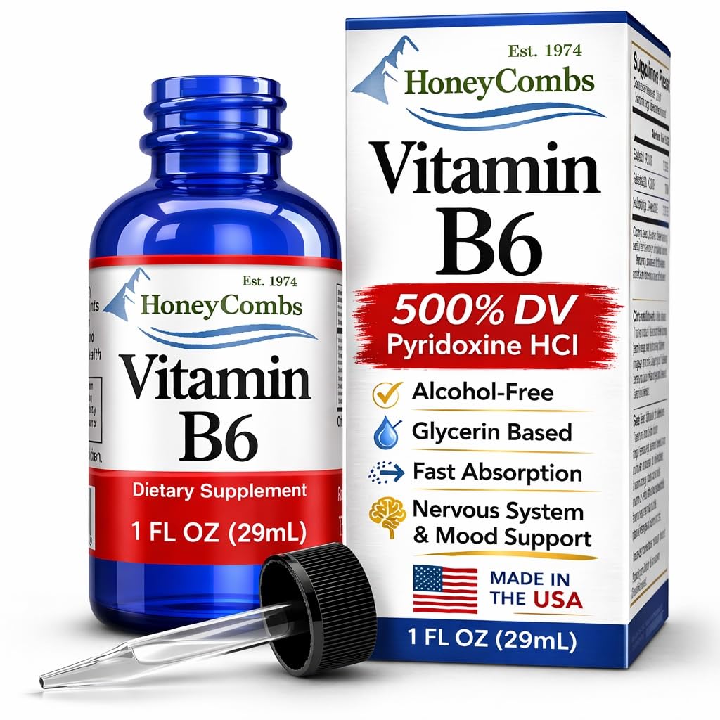 HoneyCombs vitamin B6 liquid drops
