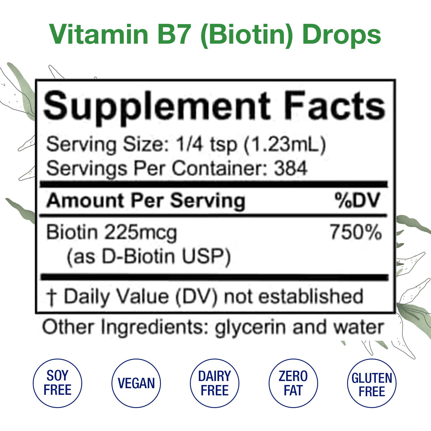 HoneyCombs Vitamin B7 liquid supplement