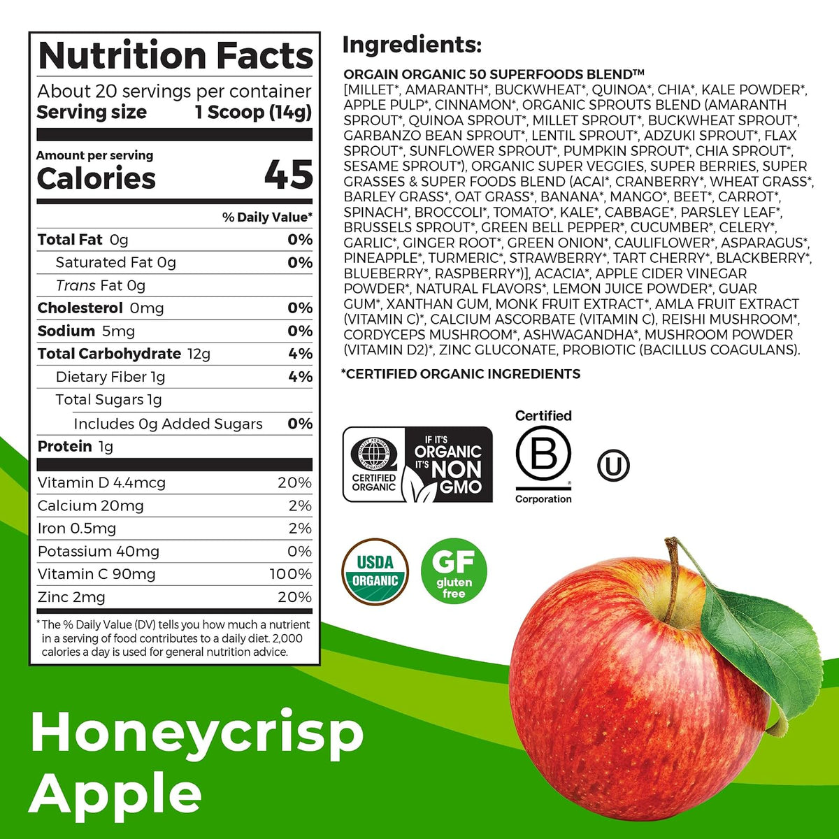 Honeycrisp apple multivitamin for women