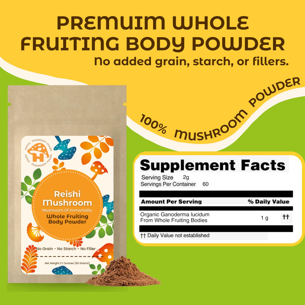 Hongo mushroom powder for holistic health