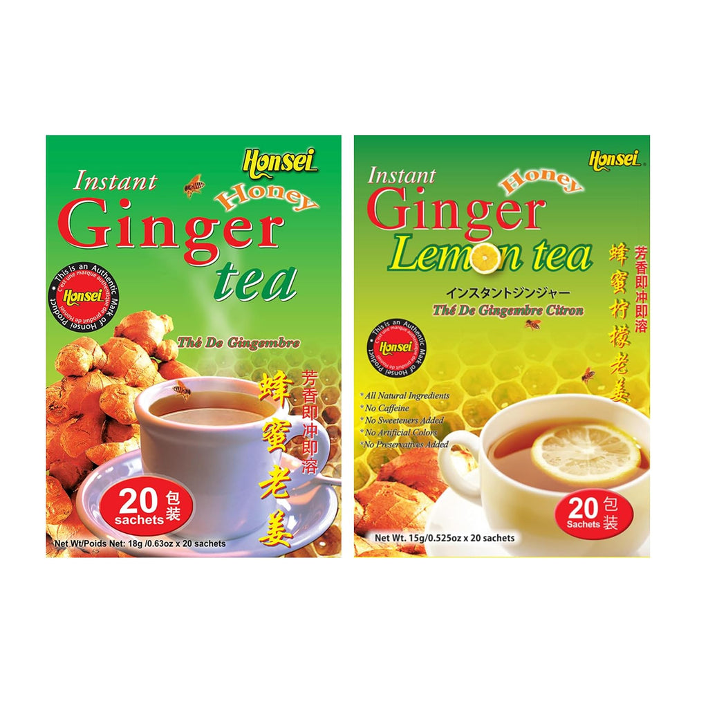 Honsei ginger honey lemon tea sachets