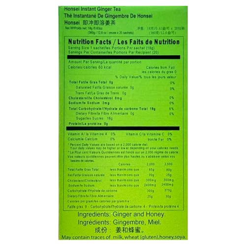 HONSEI ginger tea bags for convenience