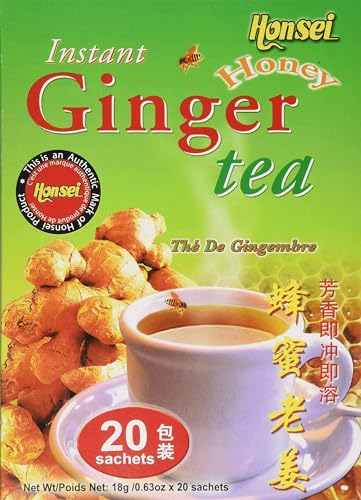 Honsei instant ginger honey tea sachets