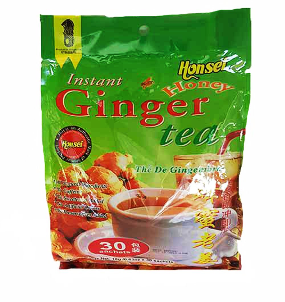 Honsei instant ginger honey tea sachets