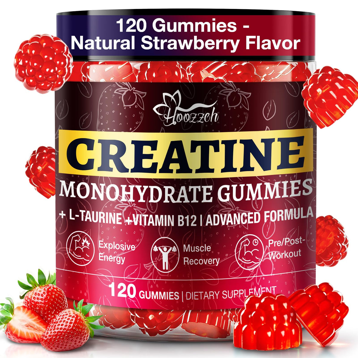 Hoozzch creatine gummies for energy