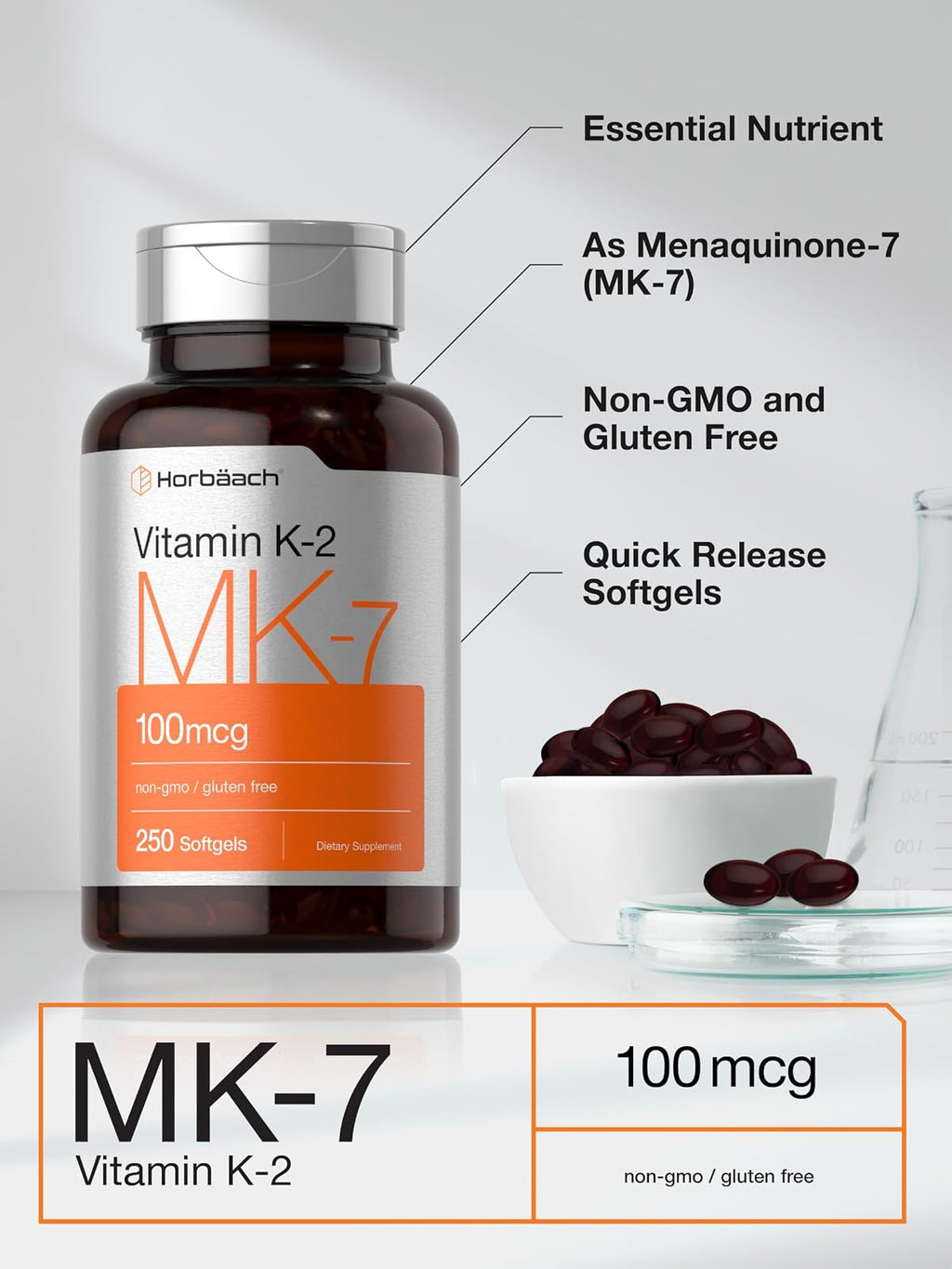 Horbäach 100 mcg vitamin K2