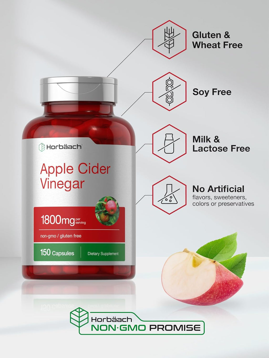 Horbäach 1800 mg apple cider vinegar