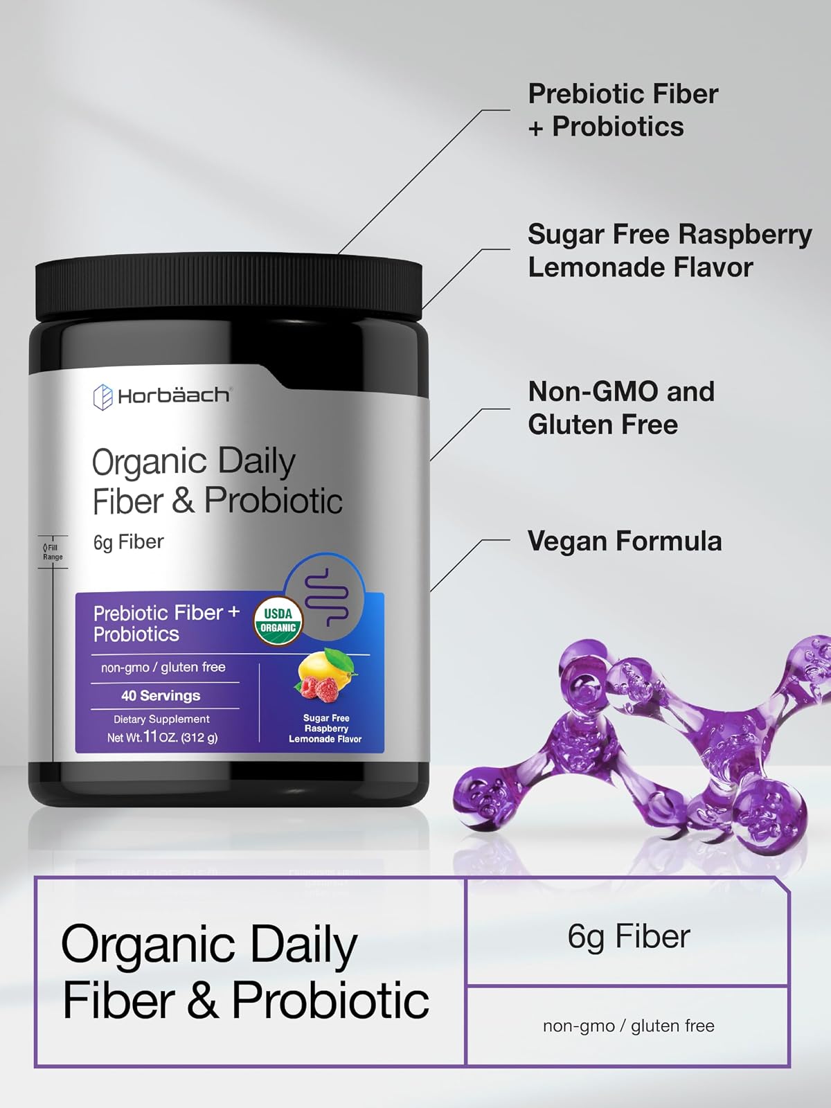 Horbäach 6g probiotic serving size