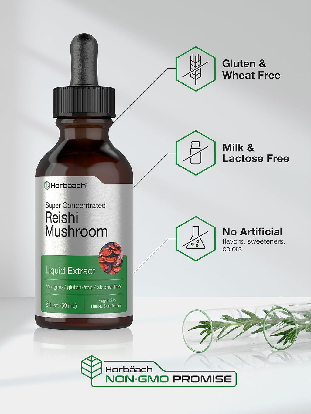 Horbäach adaptogen reishi liquid drops