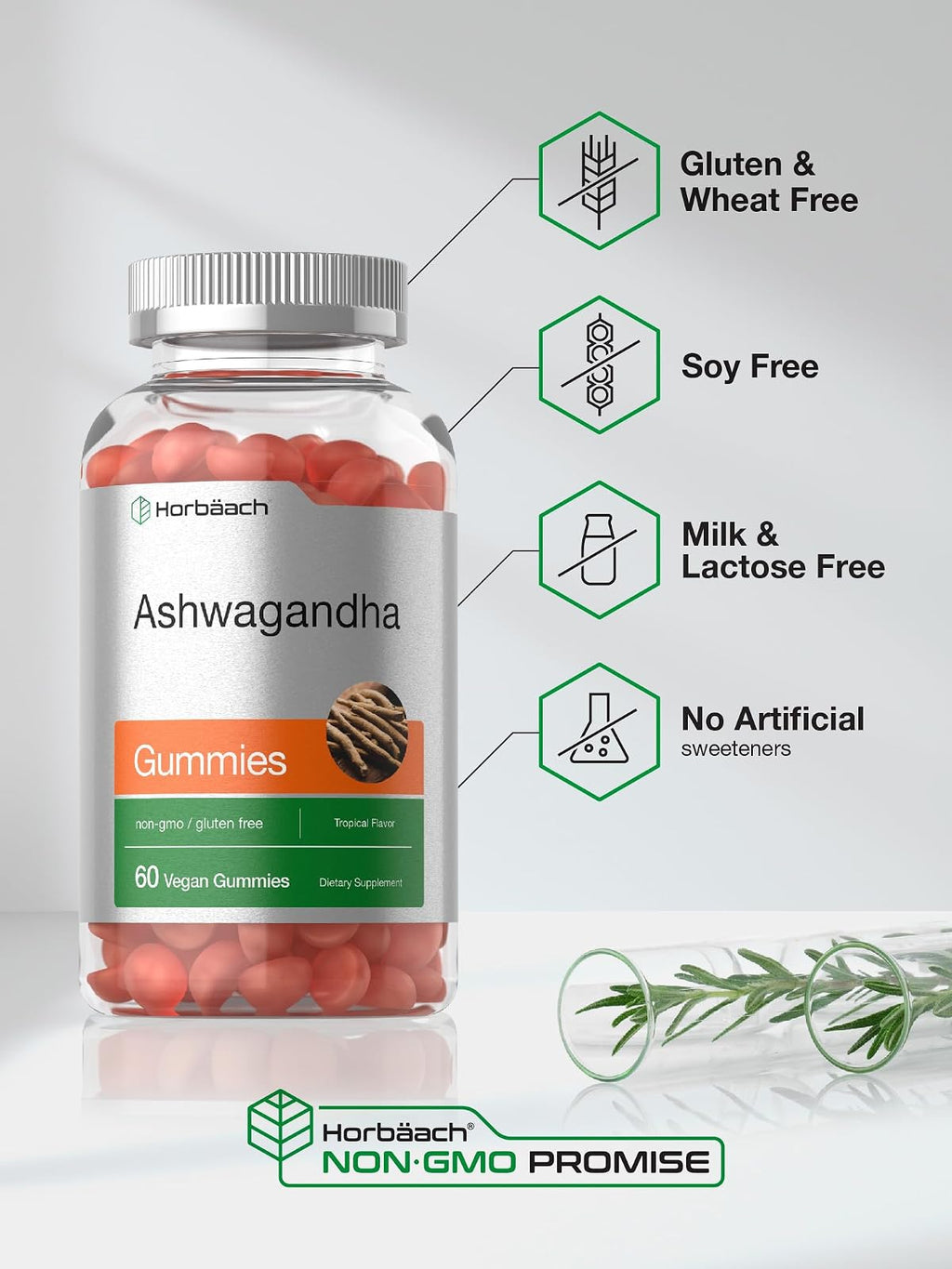 Horbäach ashwagandha gummies for mood support