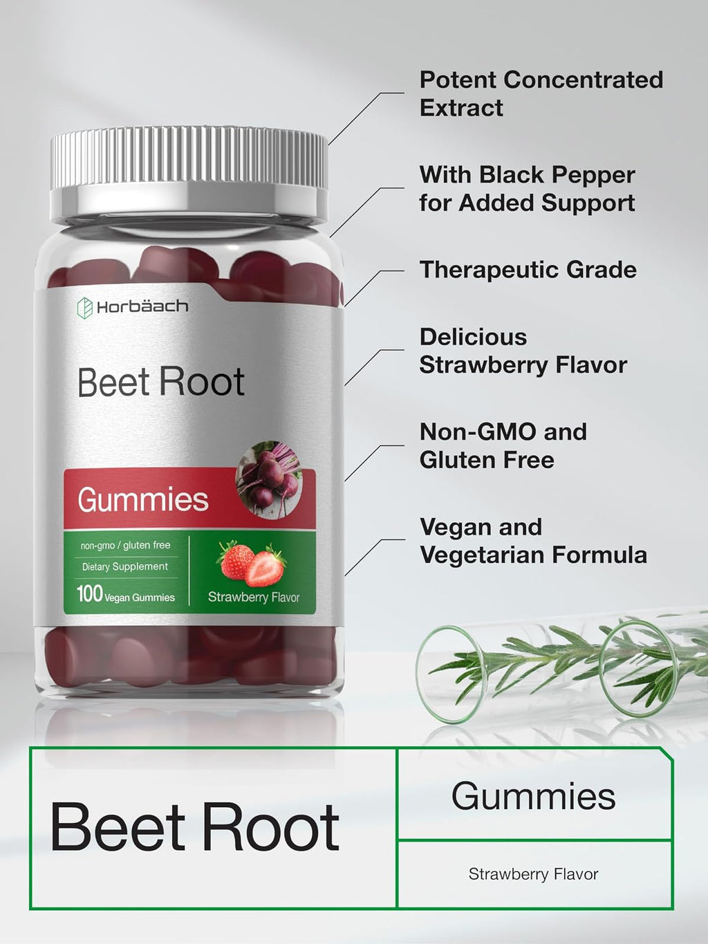Horbäach beet root gummies for heart health