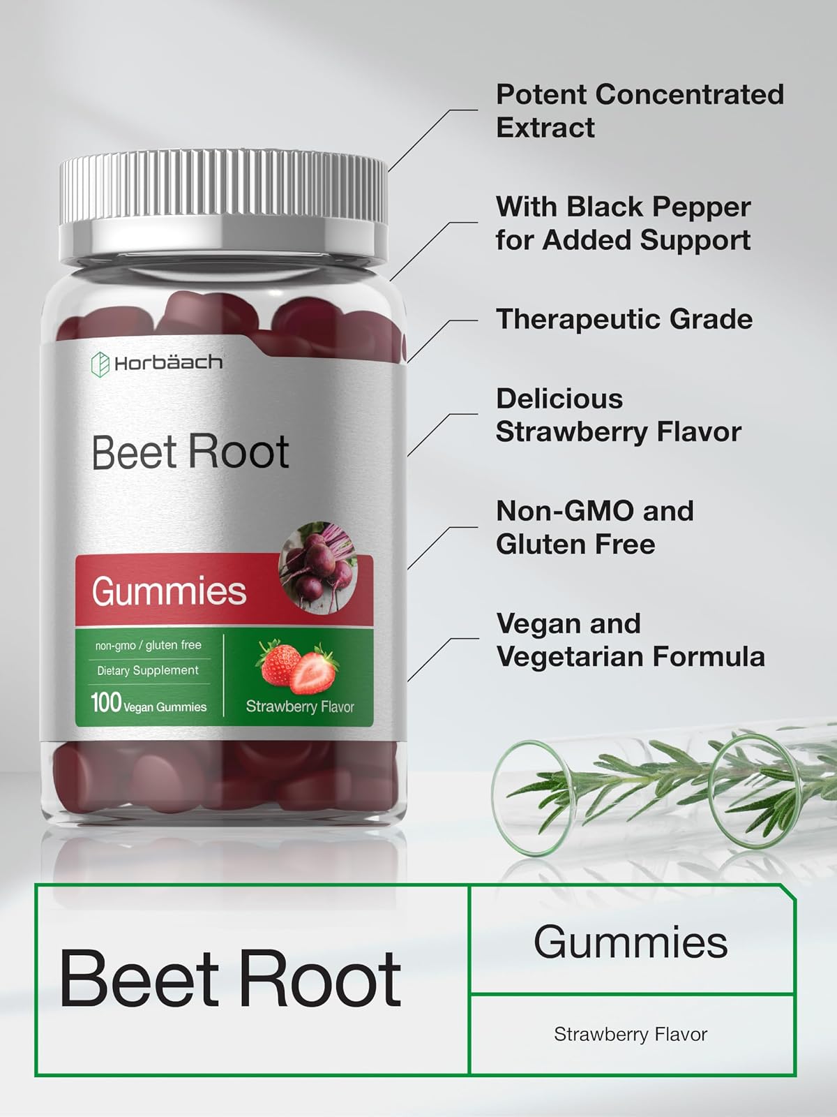 Horbäach beet root gummies for heart health