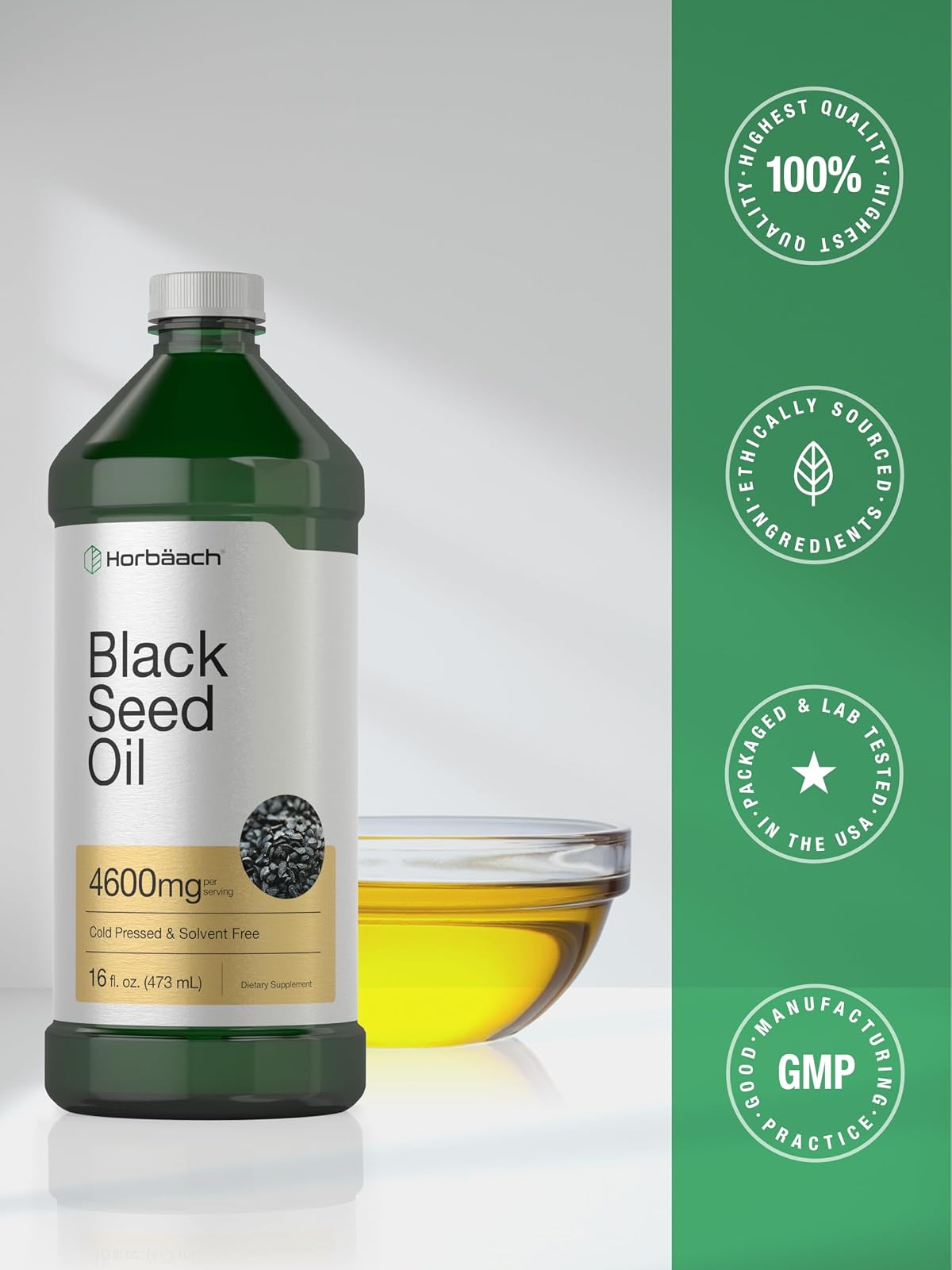 Horbäach black seed oil 16 oz