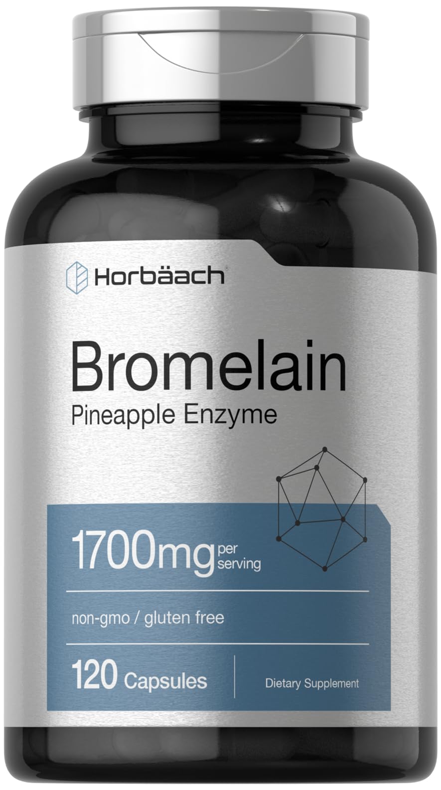 Horbäach bromelain digestive enzyme capsules