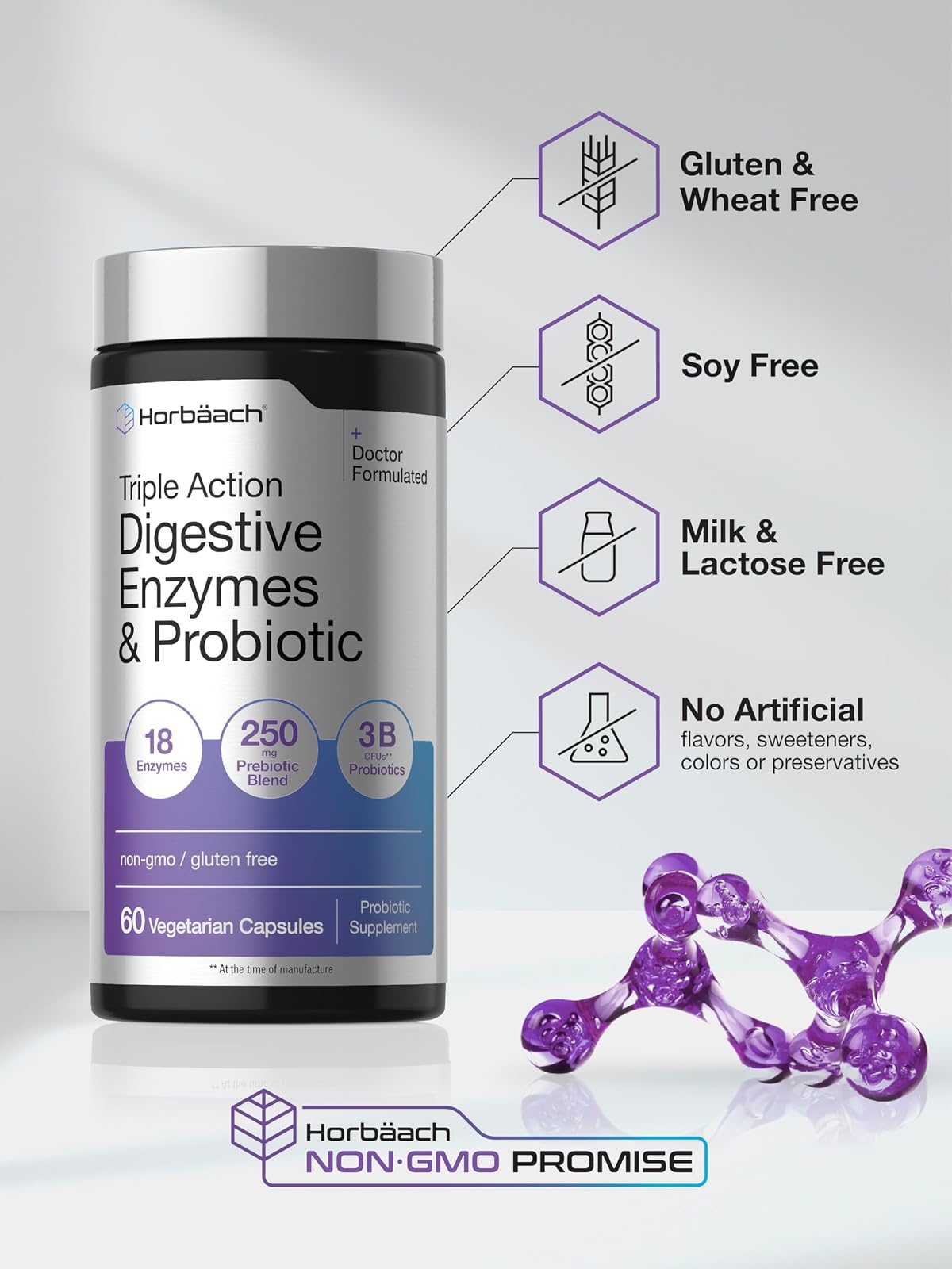 Horbäach capsules for bloating relief