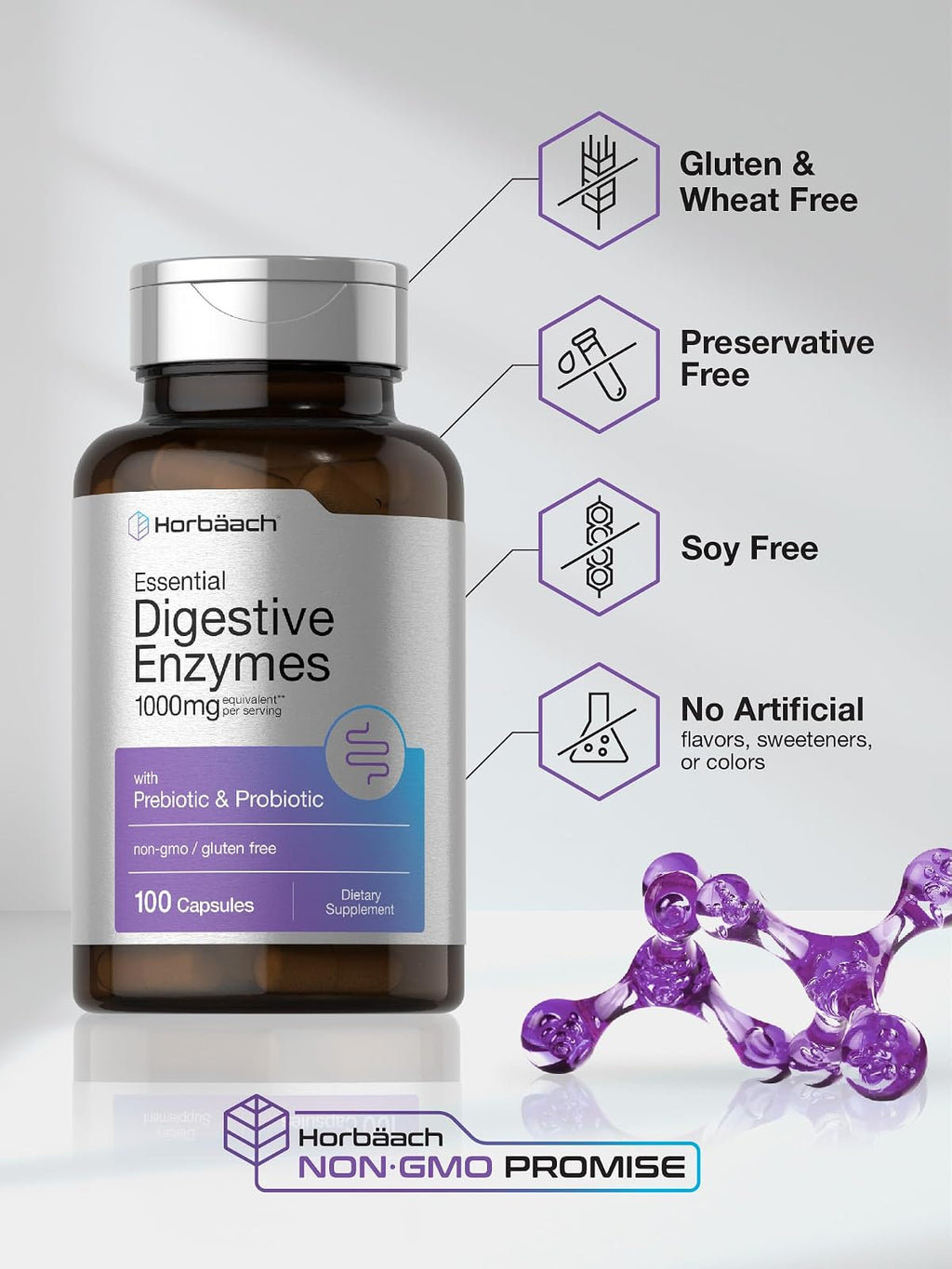 Horbäach capsules for digestive comfort