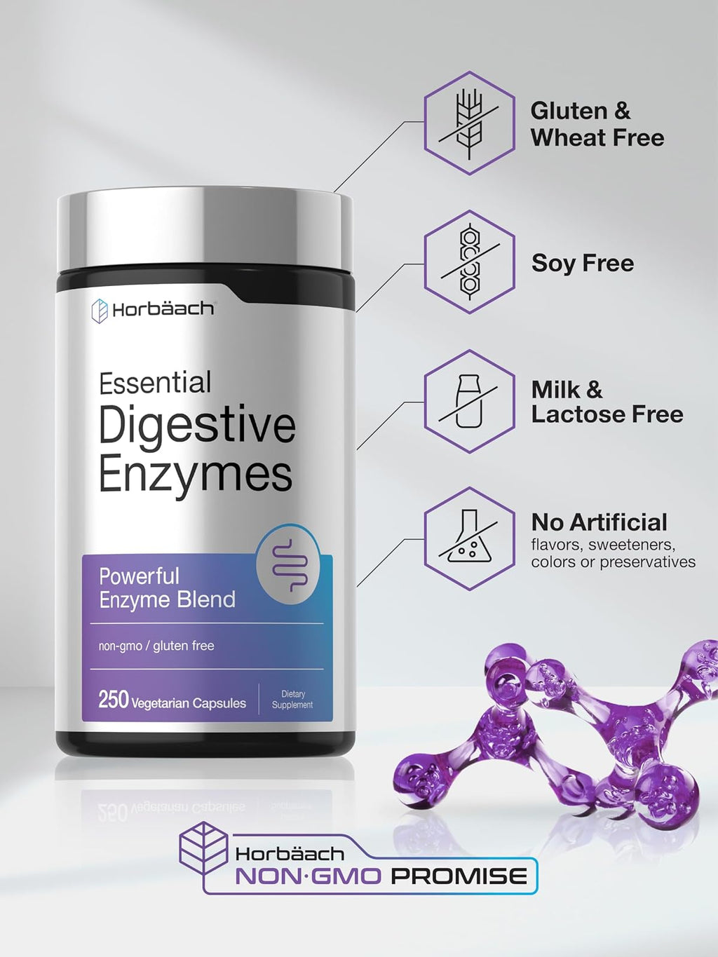 Horbäach capsules for digestive comfort