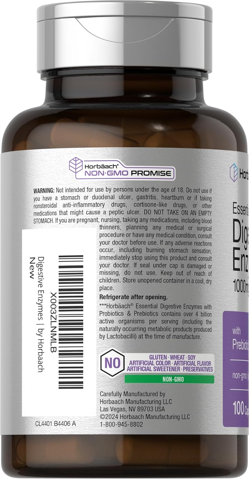 Horbäach digestive enzymes support nutrient absorption