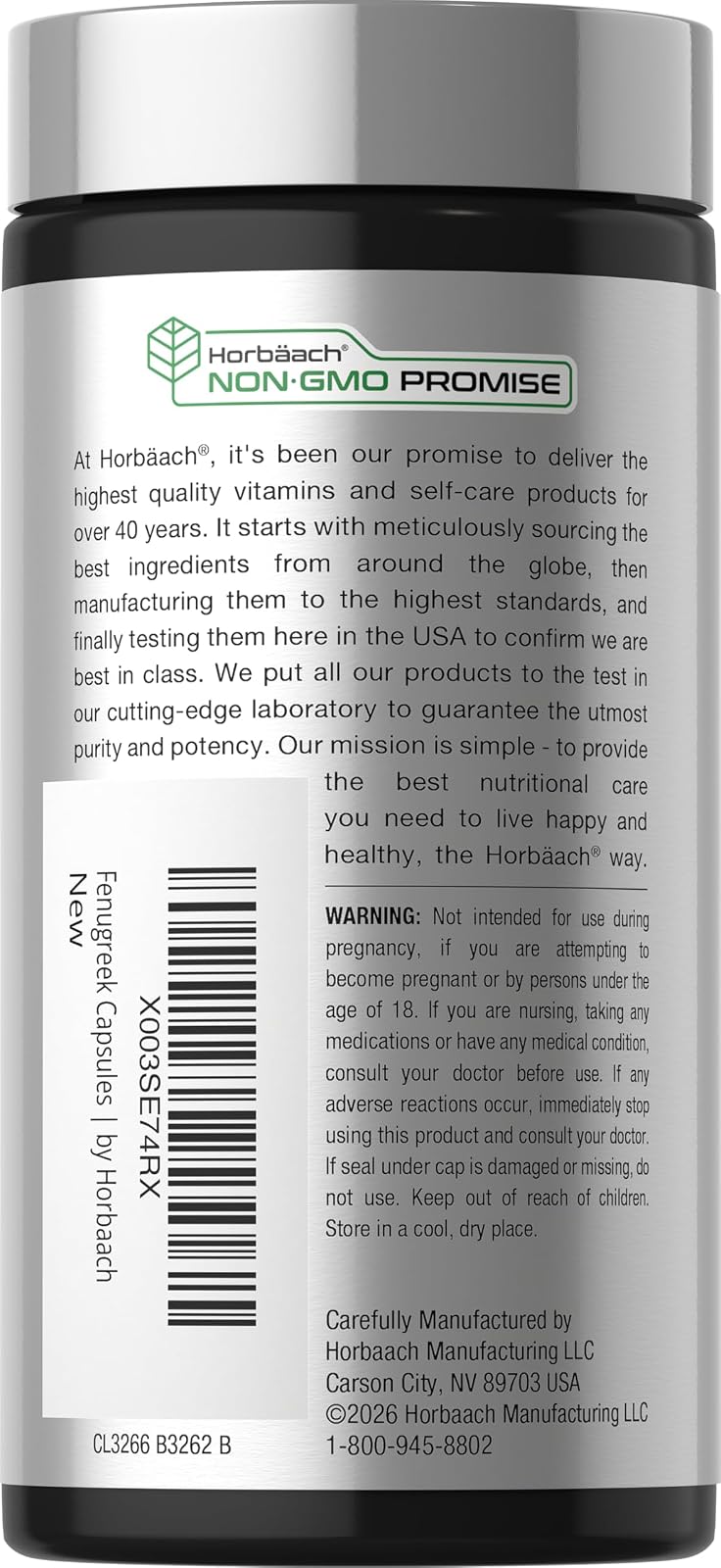Horbäach fenugreek supplement for women