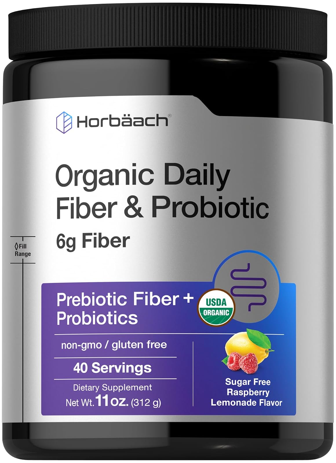 Horbäach fiber and probiotic blend