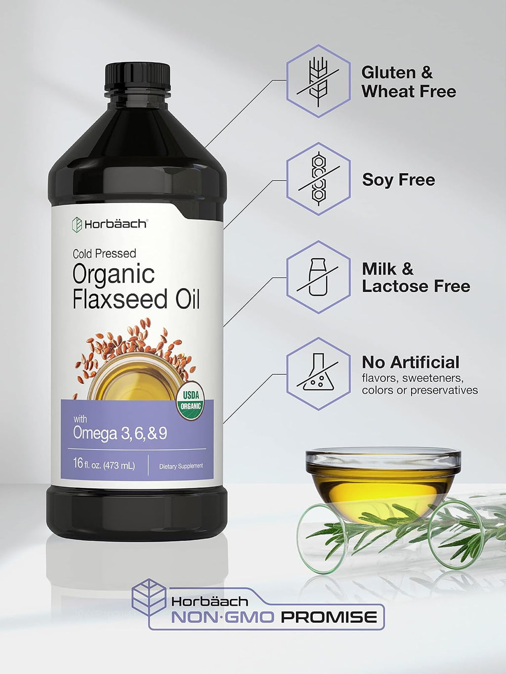 Horbäach flaxseed oil for cooking