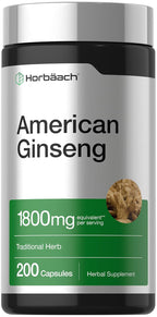 Horbäach ginseng capsules for energy