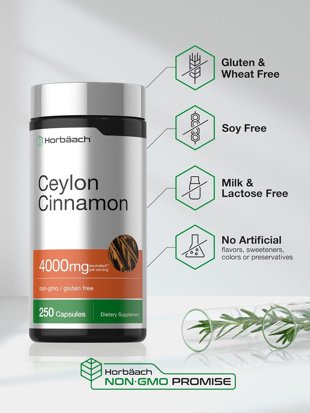 Horbäach herbal Ceylon cinnamon capsules