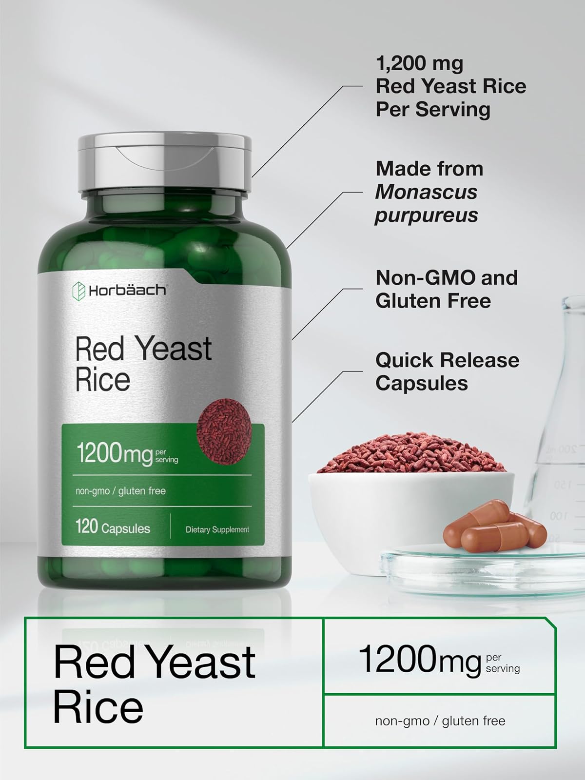 Horbäach herbal red yeast rice