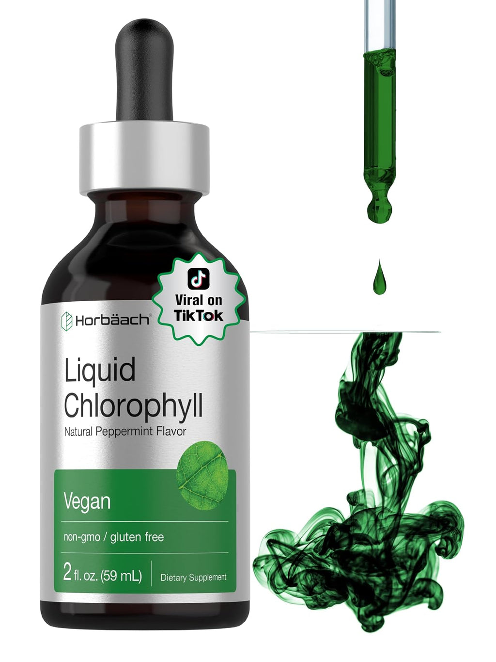 Horbäach liquid chlorophyll drops for detox