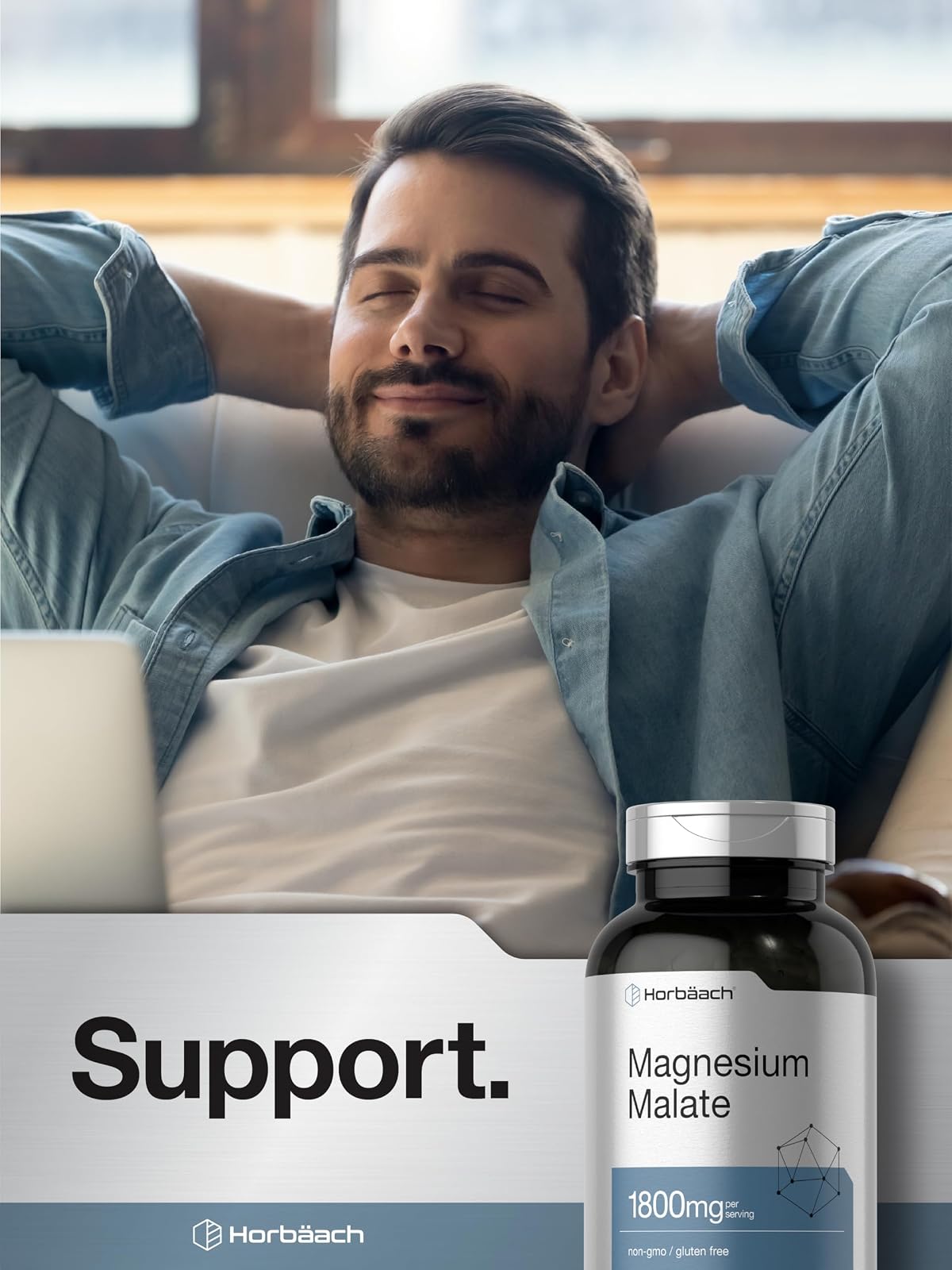 Horbäach magnesium caplets for daily wellness