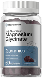 Horbäach magnesium glycinate gummies sour grape