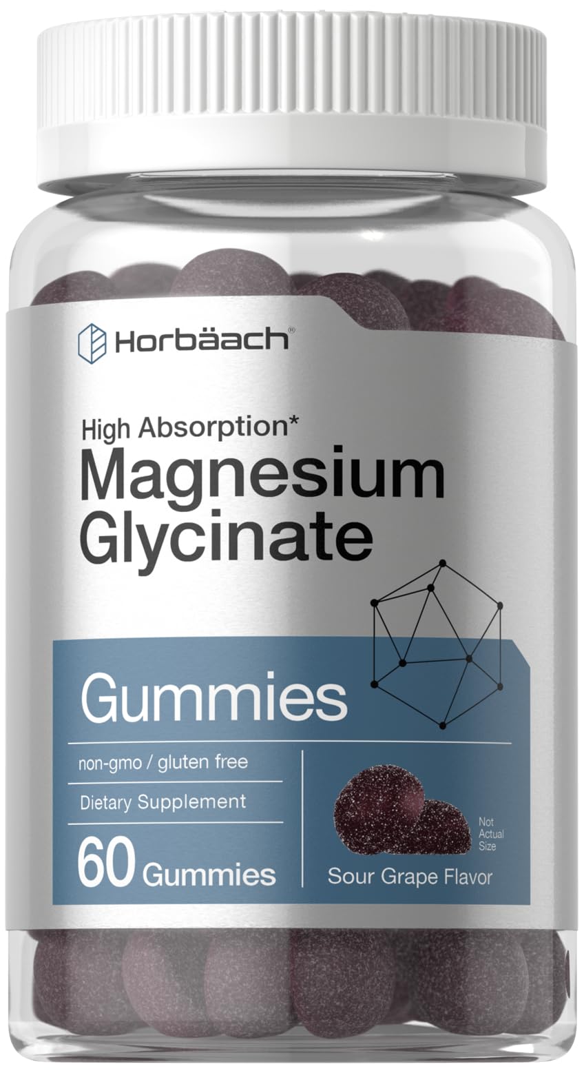 Horbäach magnesium glycinate gummies sour grape