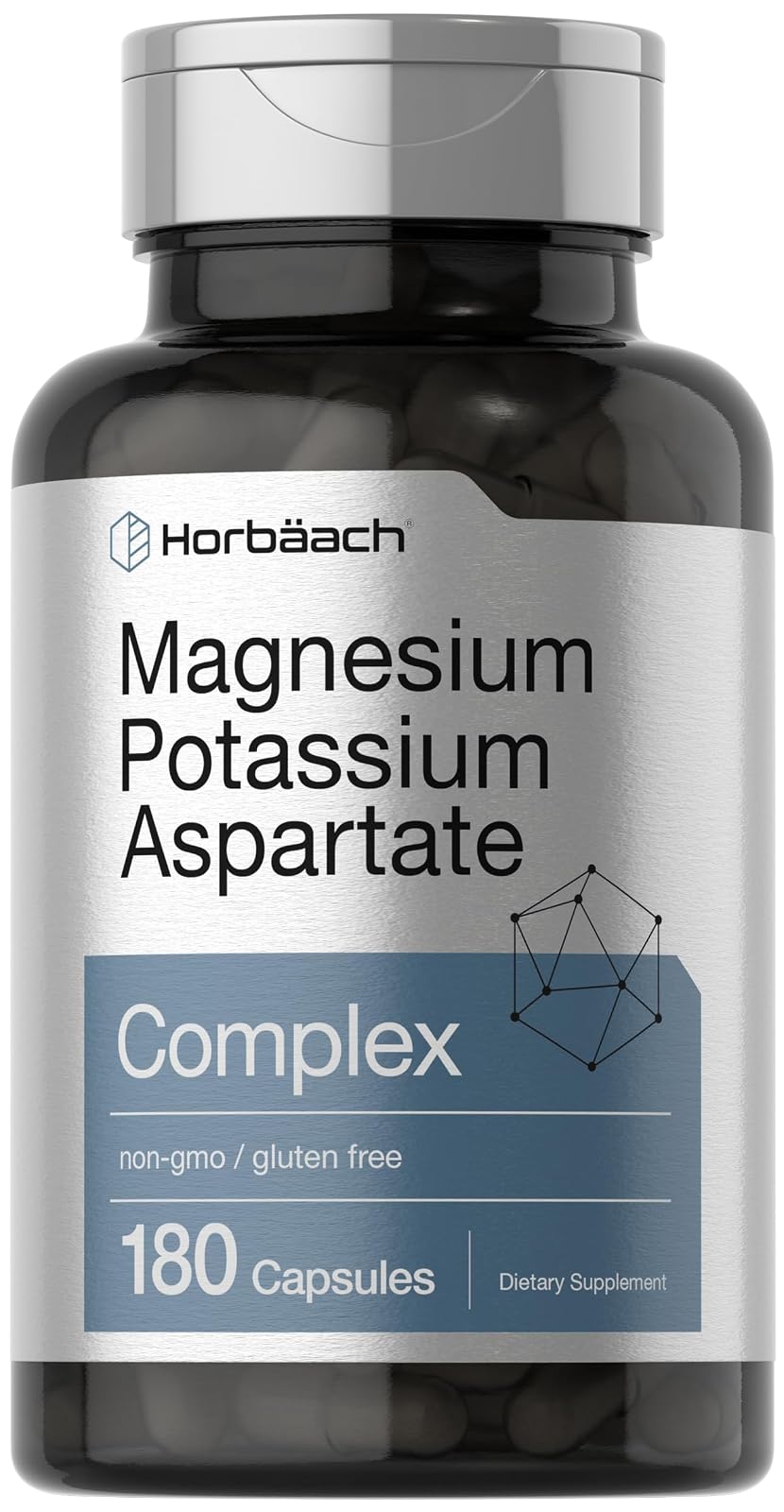 Horbäach magnesium potassium supplement capsules