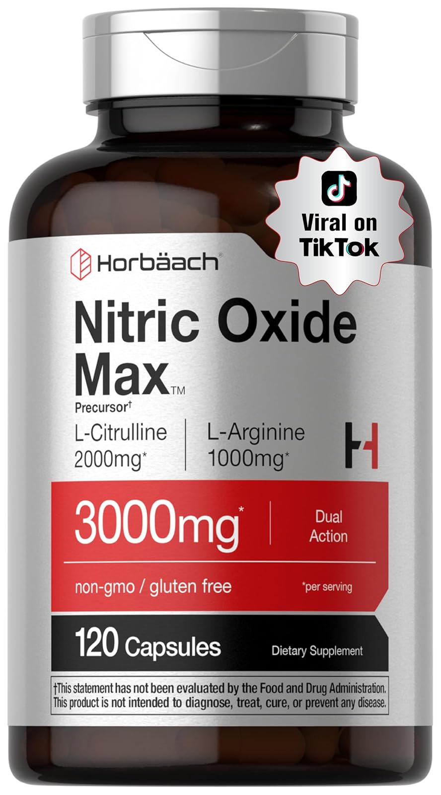 Horbäach Nitric Oxide pre-workout capsules