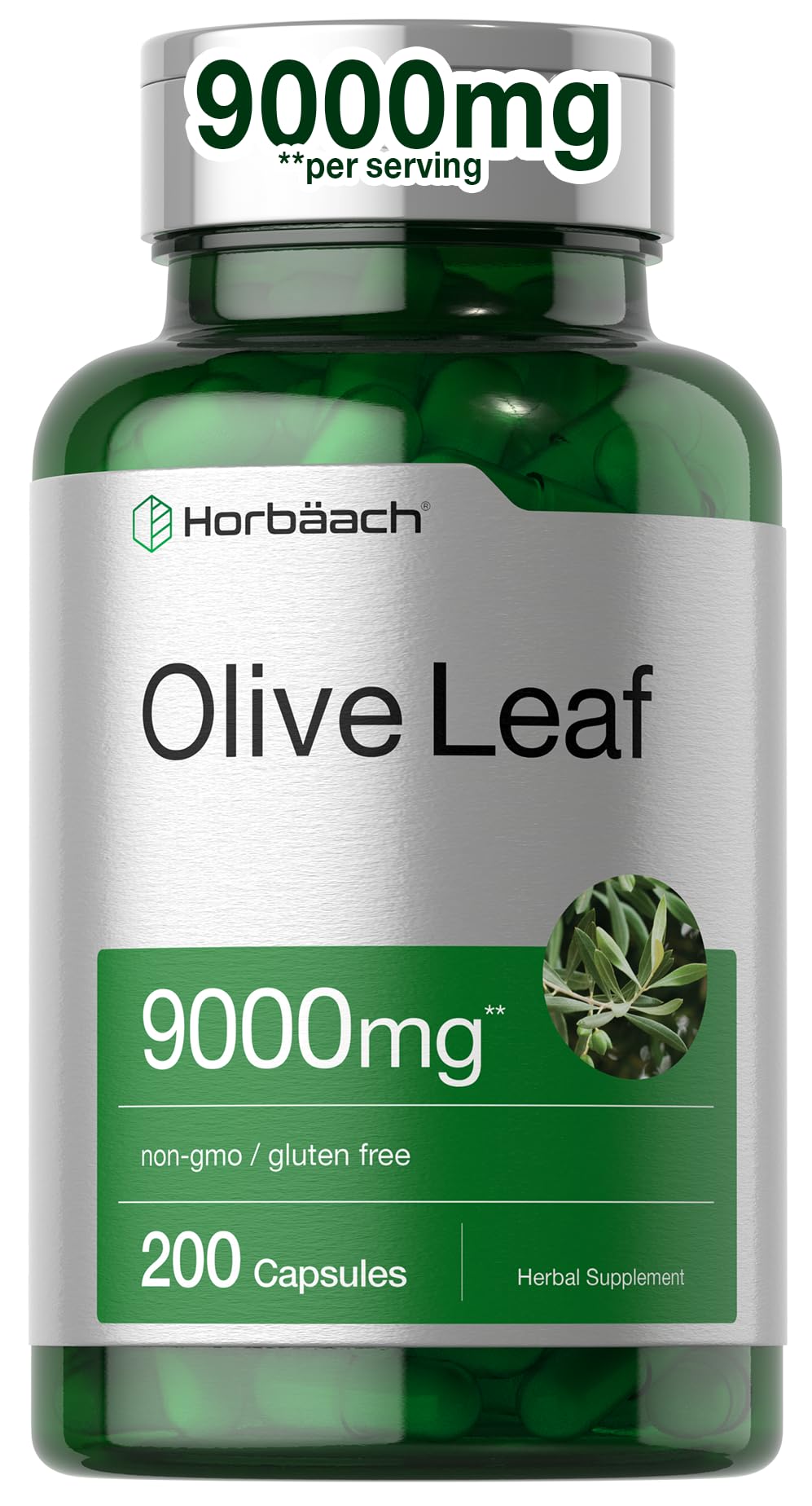 Horbäach olive leaf extract capsules