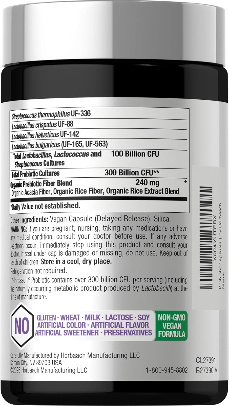 Horbäach probiotics support gut balance