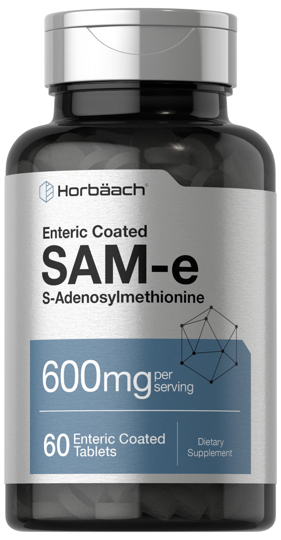 Horbäach SAM-e 600mg vegetarian tablets