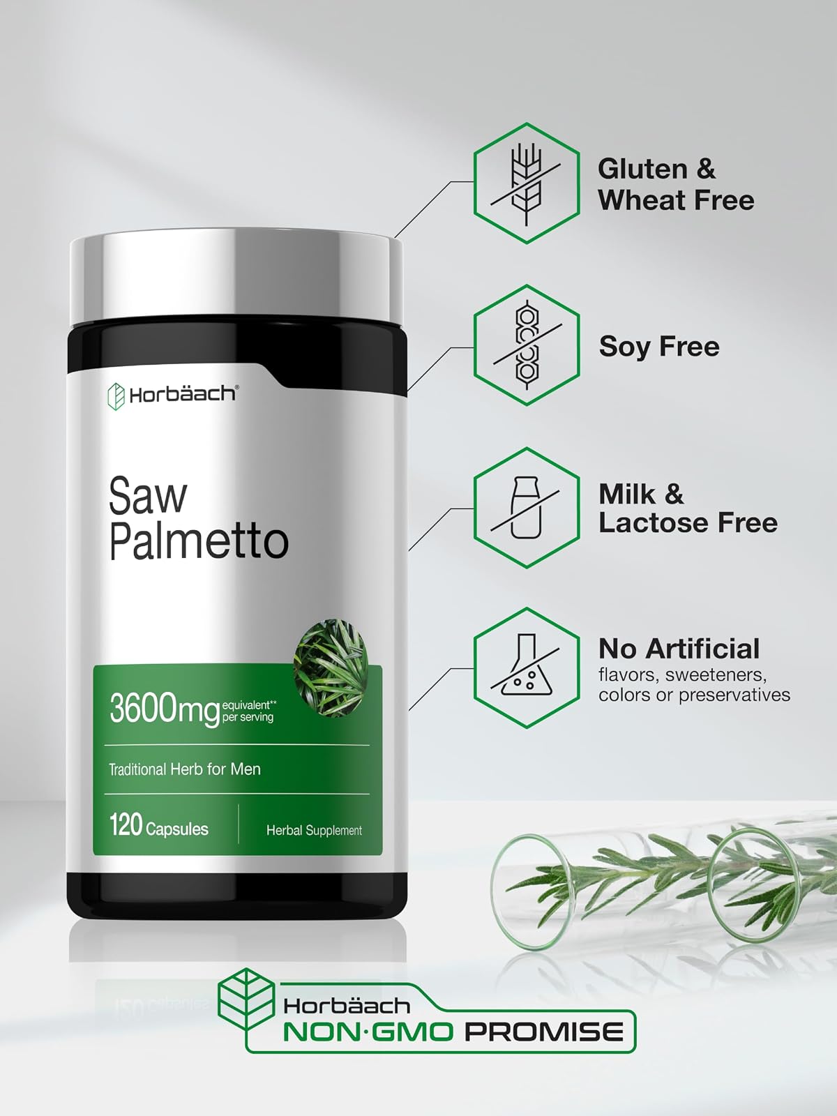 Horbäach saw palmetto extract dosage