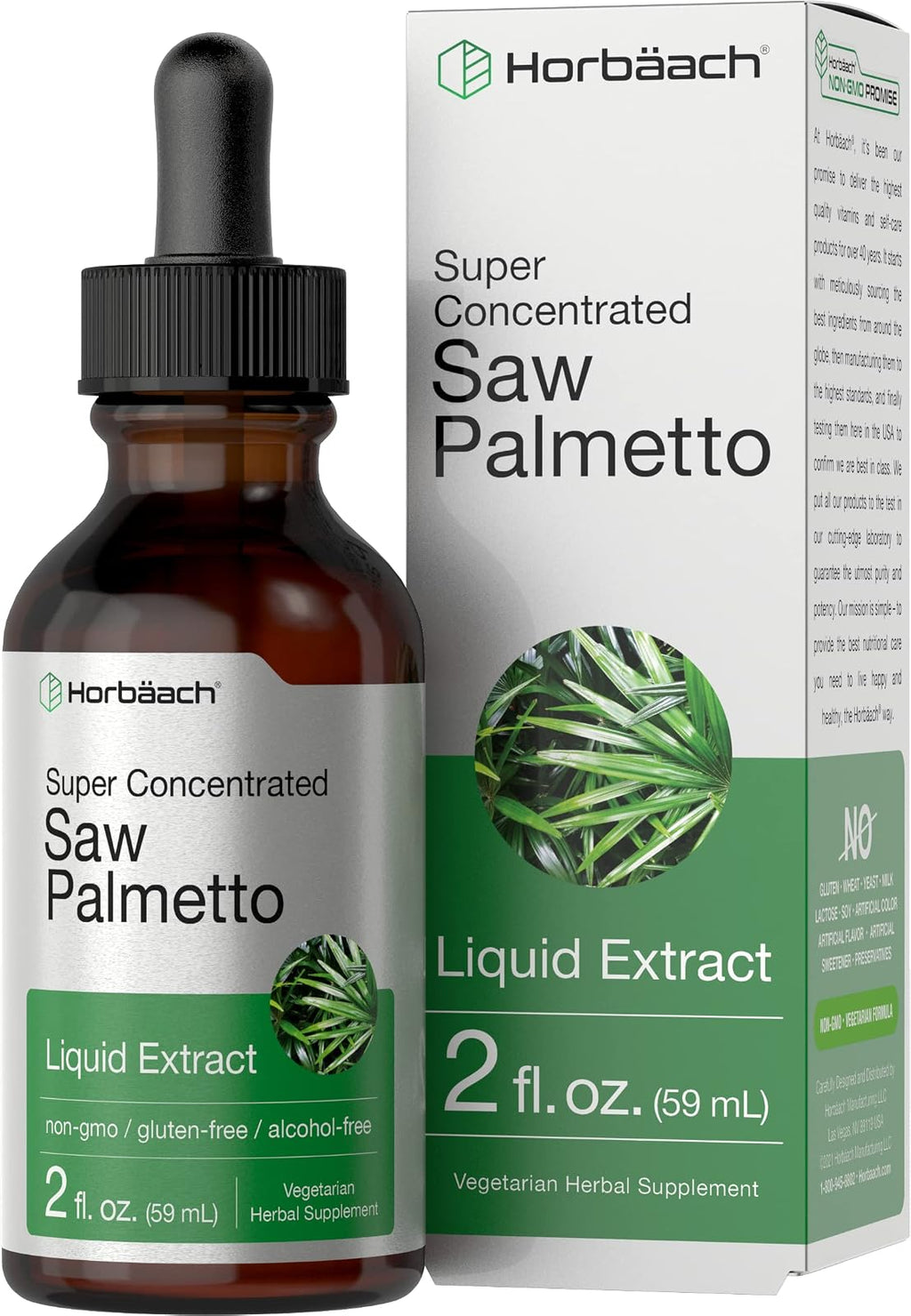 Horbäach saw palmetto liquid extract