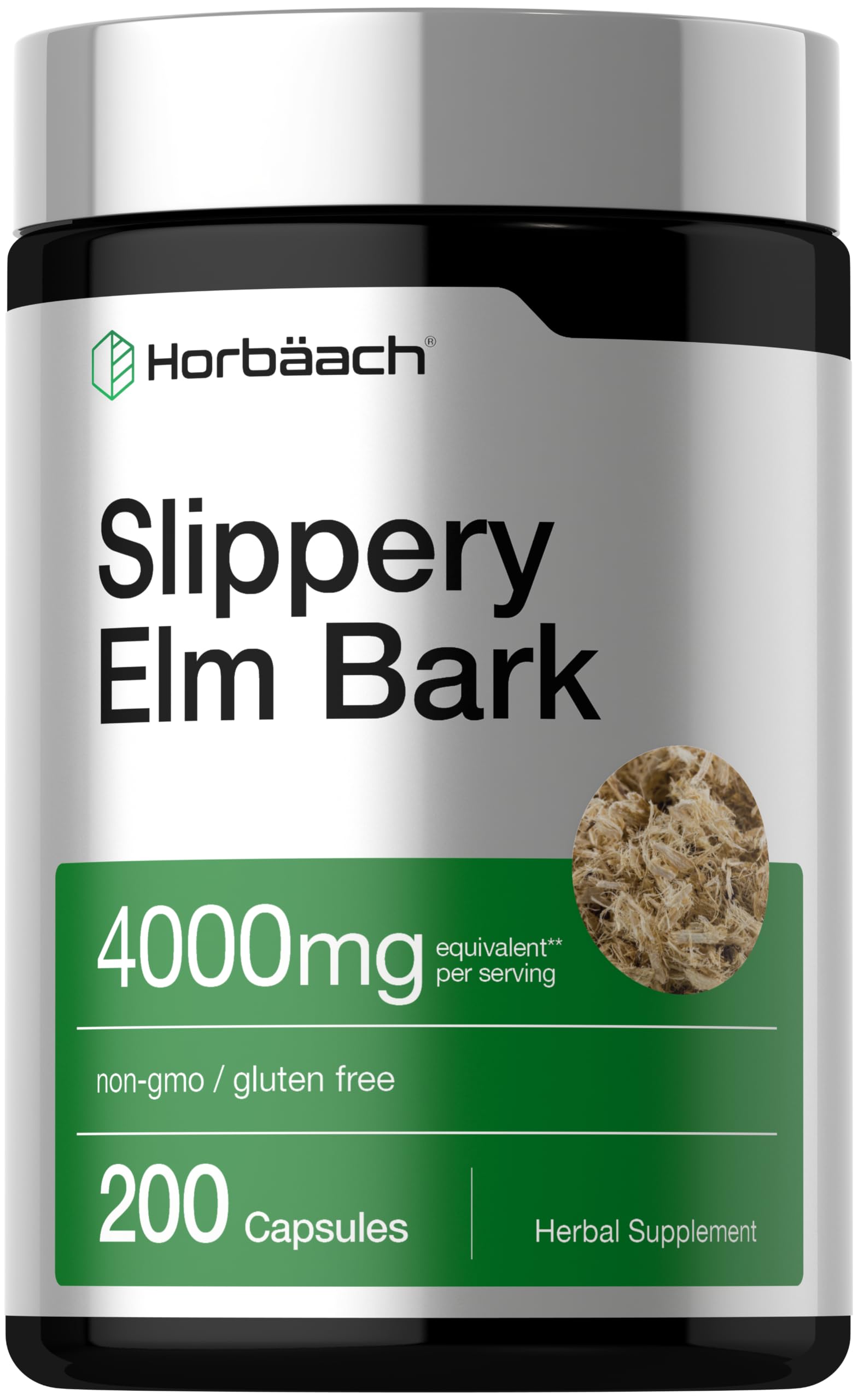 Horbäach slippery elm bark capsules