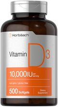 Horbäach Vitamin D3 10,000 IU softgels