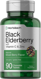 Horbaach black elderberry chewable tablets